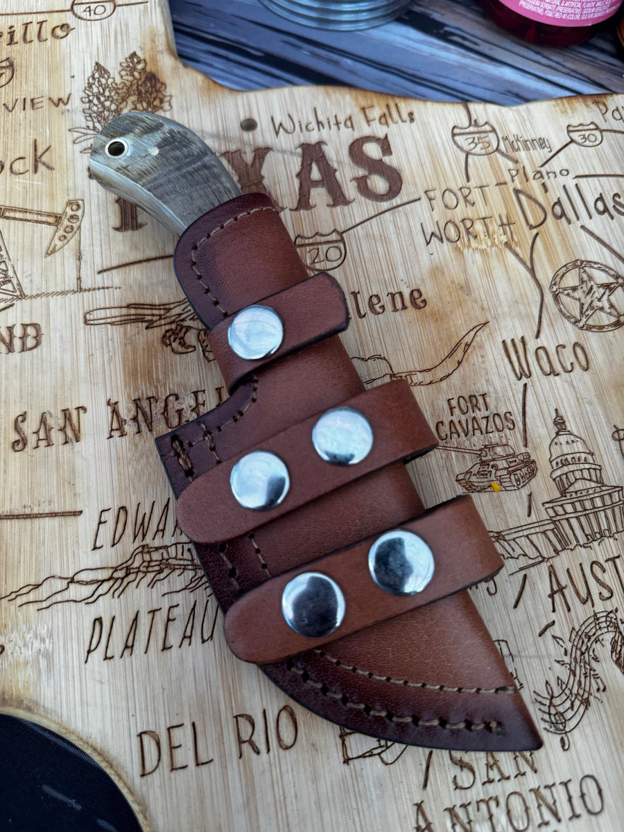 Ram Horn Handle File Rasp Knife – Niles City Knives